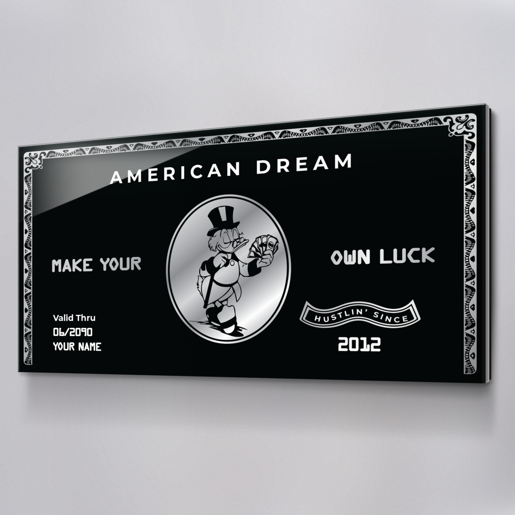 Scrooge Card - Make Your Own Luck – Social Culture Art